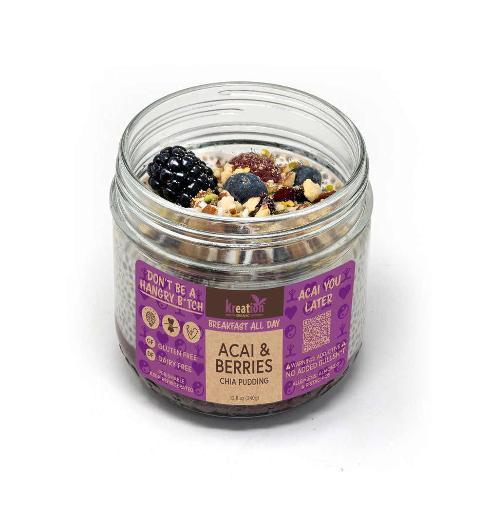 Acai & Chia Pudding - Breakfast All Day – Kreation Organic